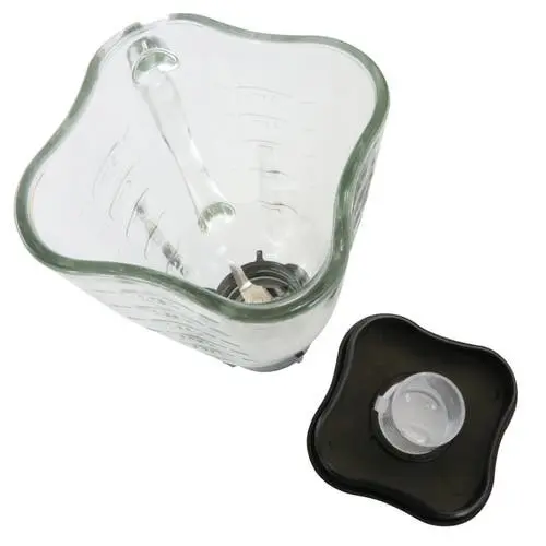 BETTER CHEF 6 Piece 59 Oz Square Blender Glass Jar Replacement Kit
