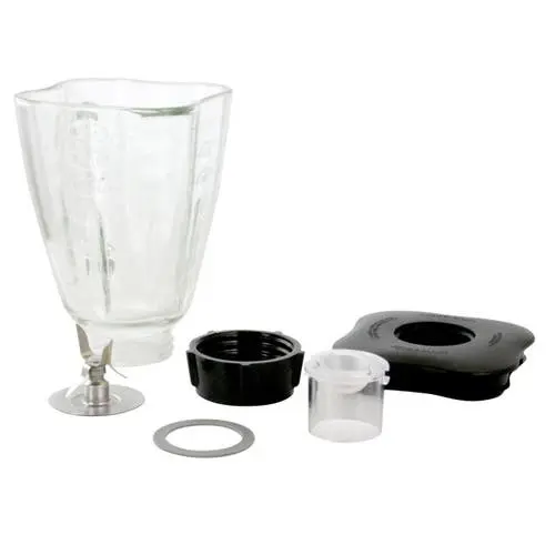 BETTER CHEF 6 Piece 59 Oz Square Blender Glass Jar Replacement Kit