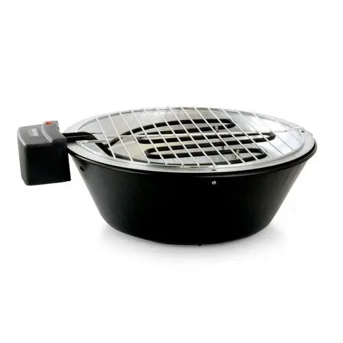 BETTER CHEF Indoor Outdoor 14 In Tabletop Electric Barbecue Grill - Black