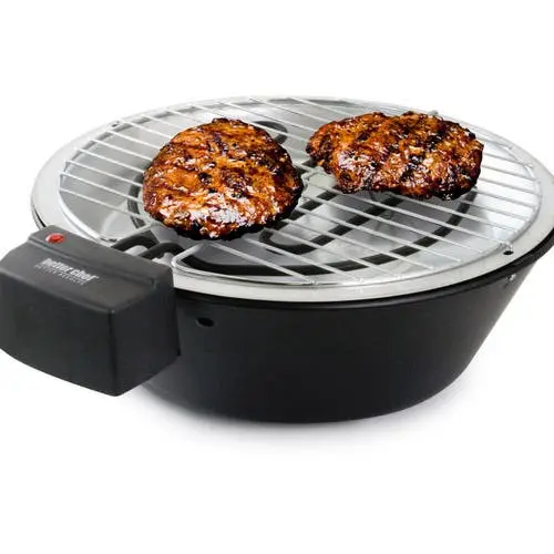 BETTER CHEF Indoor Outdoor 14 In Tabletop Electric Barbecue Grill