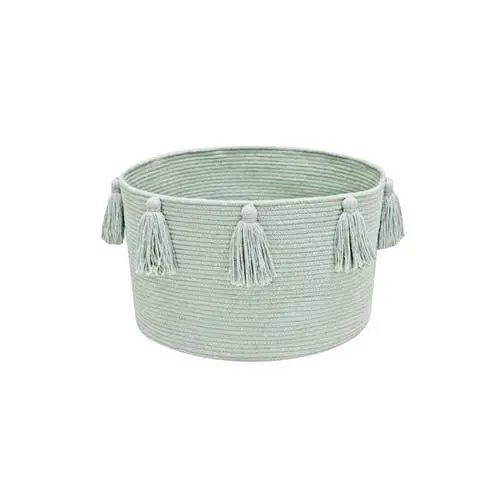 LORENA CANALS Basket New Tassels - Blue Sage