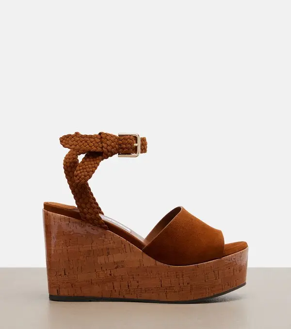 JIMMY CHOO Jori Platform Sandals - Brown