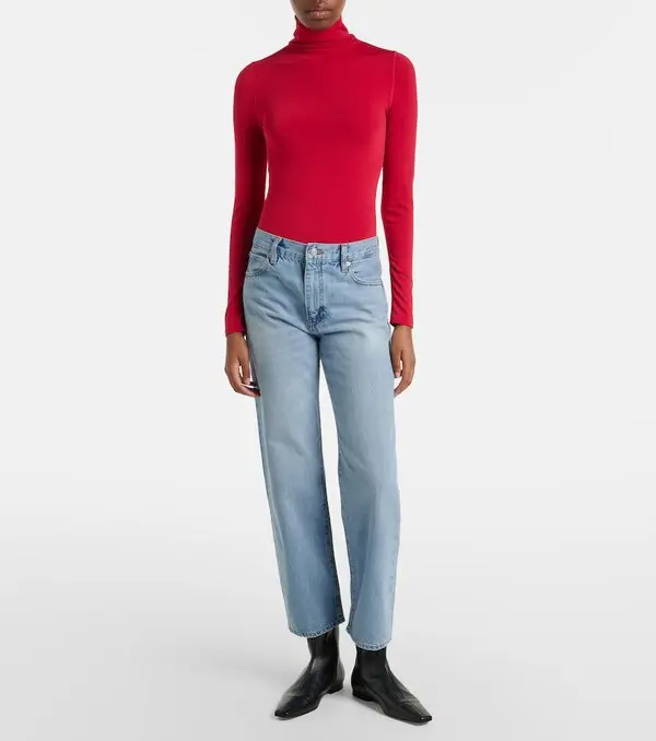 FRAME The Off Duty Hang Straight Jeans - Blue