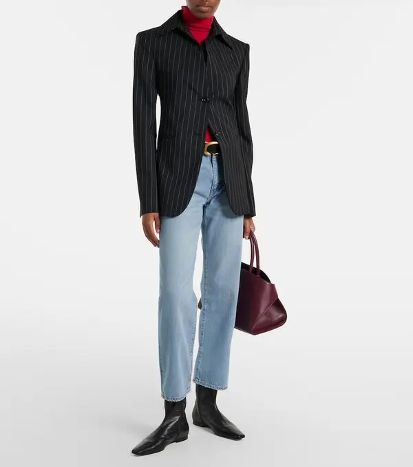 FRAME The Off Duty Hang Straight Jeans - Blue