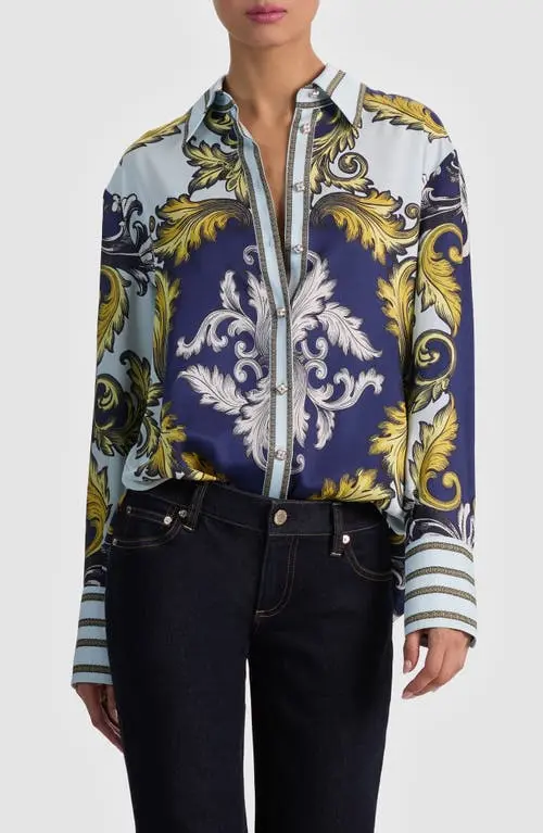Alice + Olivia Lane Long Sleeve Woven Shirt