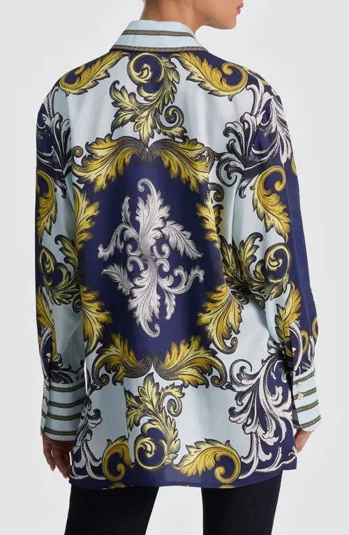 Alice + Olivia Lane Long Sleeve Woven Shirt