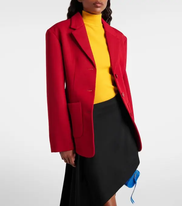 Loewe Wool-blend Blazer - Red