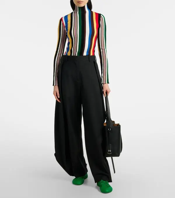 Loewe Striped Half-zip Sweater