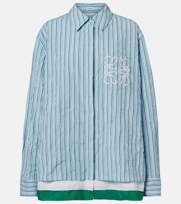 Loewe Anagram Cotton-blend Poplin Shirt