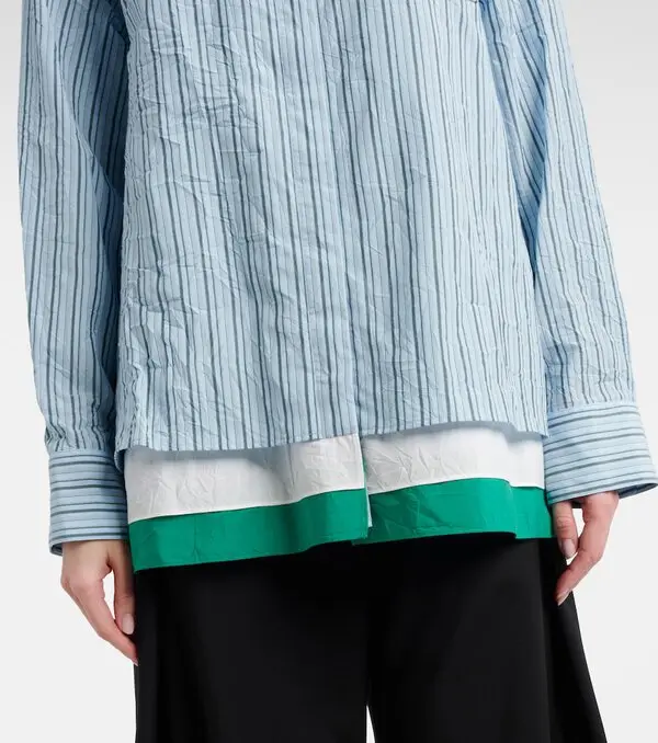 Loewe Anagram Cotton-blend Poplin Shirt