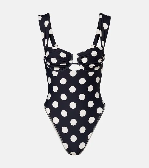 MONTCE Bella Polka Dot Swimsuit - Black