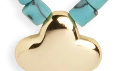 Argento Vivo Puffy Clover Turquoise Beaded Pendant Necklace