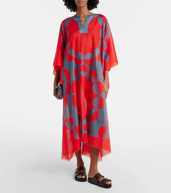 Dries Van Noten Printed Cotton Kaftan