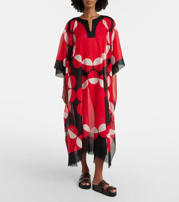 Dries Van Noten Printed Cotton Kaftan