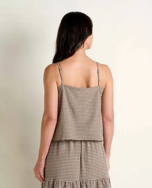 TOAD & CO Sunkissed Strappy Tank - Almond Pattern Texture