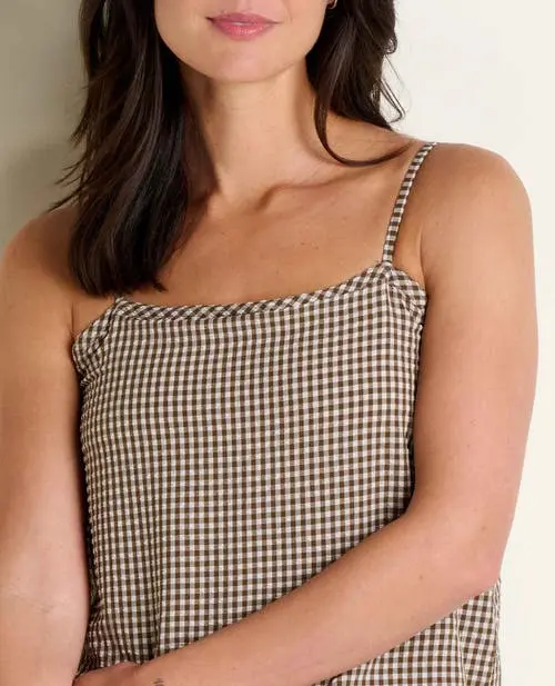TOAD & CO Sunkissed Strappy Tank - Almond Pattern Texture