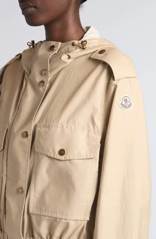 Moncler Carex Hooded Jacket - Beige