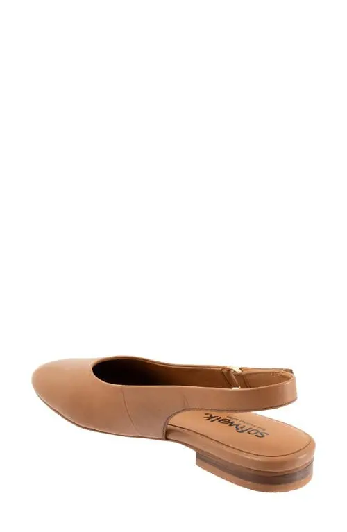 Softwalk Katy Slingback Flat - Tan