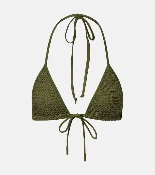 MONTCE Emma Crochet Bikini Top - Green