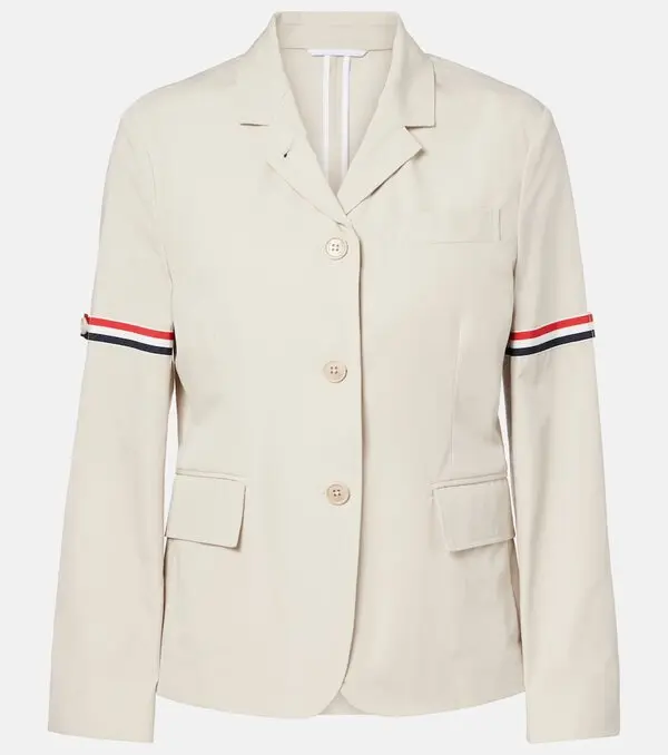 Thom Browne 4-bar Cotton Jacket - Beige