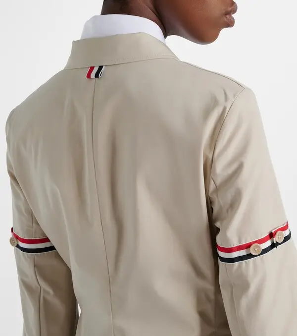 Thom Browne 4-bar Cotton Jacket - Beige