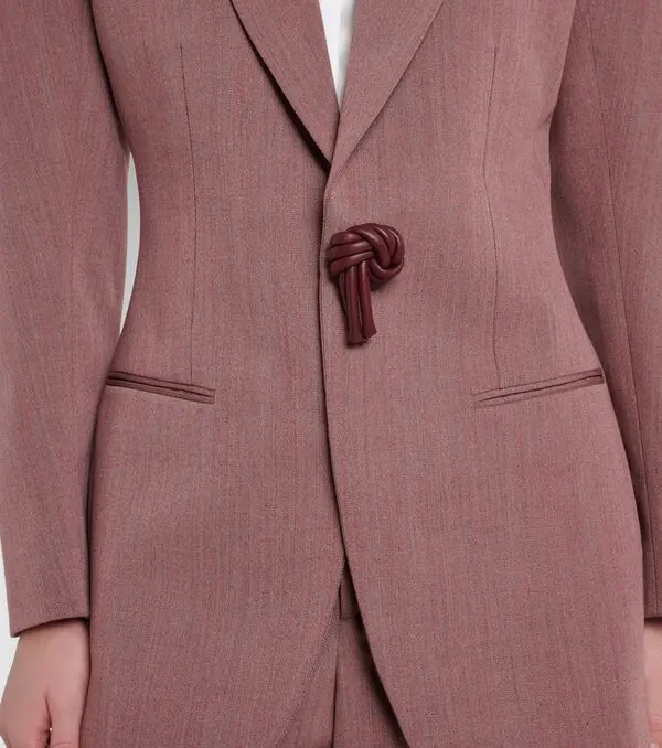 Bottega Veneta Wool And Linen-blend Blazer