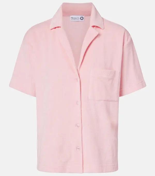 Hunza G Resort Cotton Terry Shirt - Pink