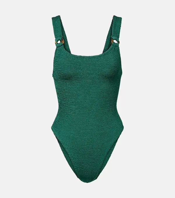 Hunza G Domino One-piece Swimsuit - Green
