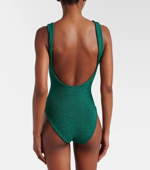 Hunza G Domino One-piece Swimsuit - Green