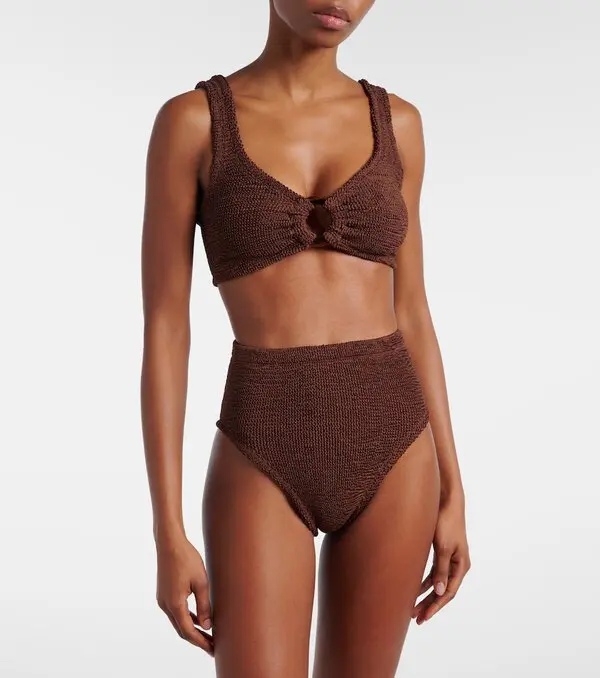 Hunza G Nadine Bikini Set - Brown
