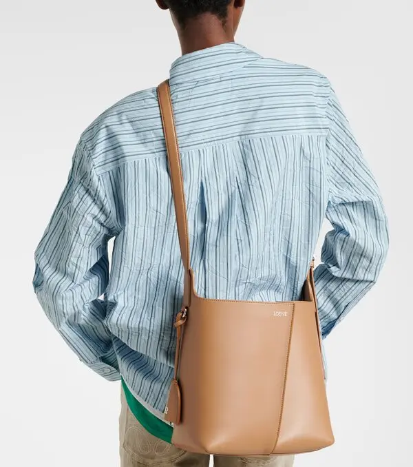 Loewe Medium Leather Bucket Bag - Brown