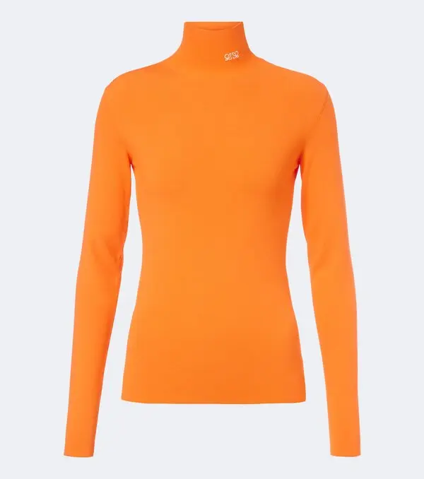 Loewe Double Ribbed-knit Top - Orange