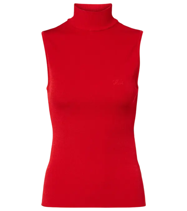 Loewe Double Ribbed-knit Top - Red