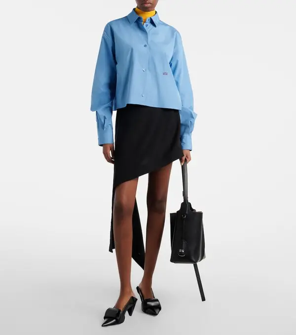 Loewe Anagram Embroidered Cotton Shirt