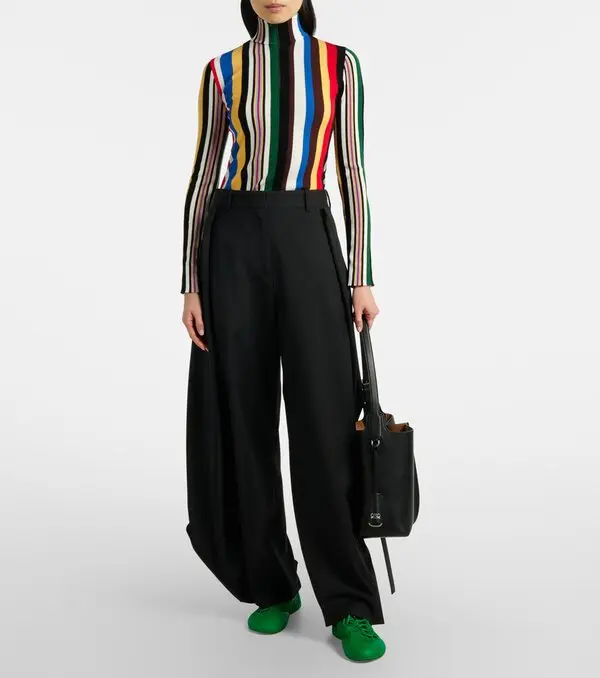 Loewe Striped Half-zip Sweater
