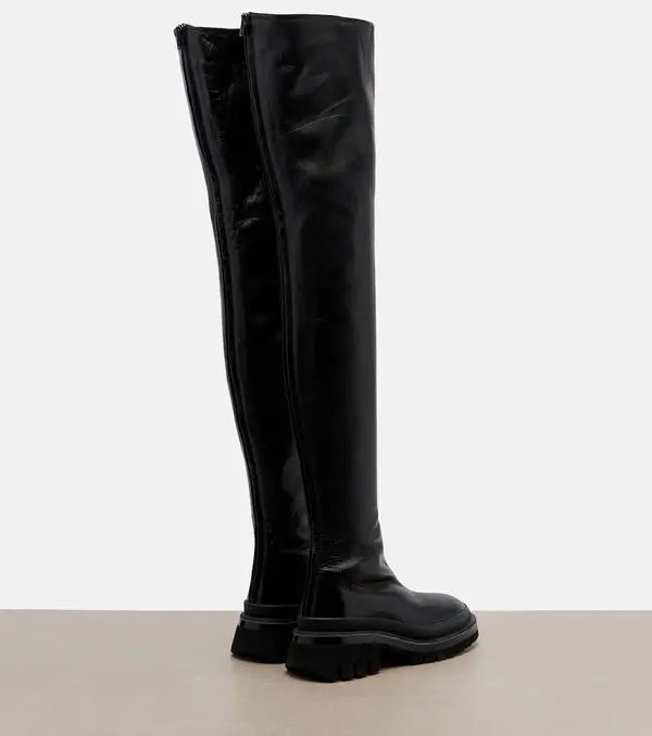 Khaite Fallon Leather Over-the-knee Boots