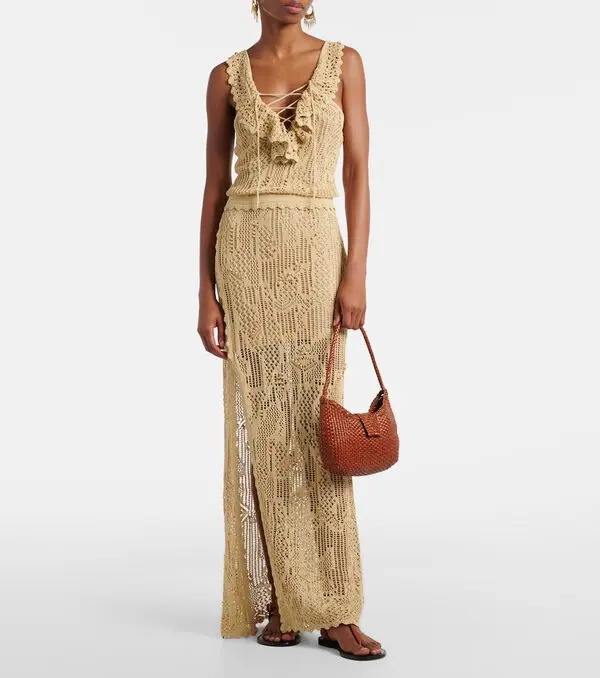 Rixo Saorise Small Shoulder Bag - Brown