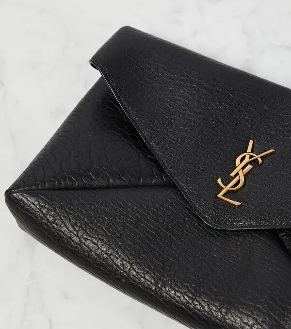 Saint Laurent Cassandre Large Pouch - Black