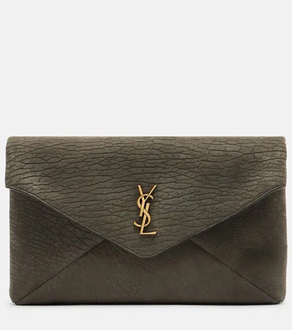 Saint Laurent Cassandre Large Pouch - Grey