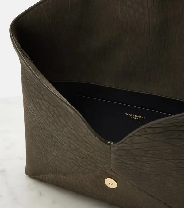 Saint Laurent Cassandre Large Pouch - Grey