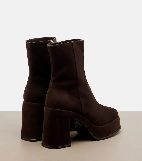 JIMMY CHOO Hadi Suede Platform Ankle Boots
