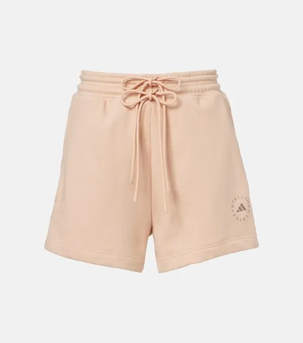 Adidas By Stella McCartney Logo Cotton Shorts - Pink