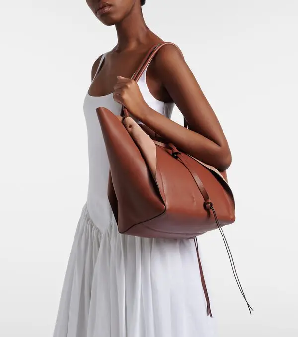 Gabriela Hearst Marija Small Leather Tote Bag - Brown