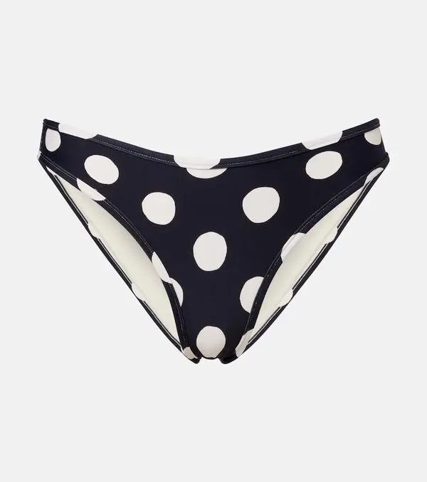MONTCE Lulu Polka-dot Bikini Bottom - Black