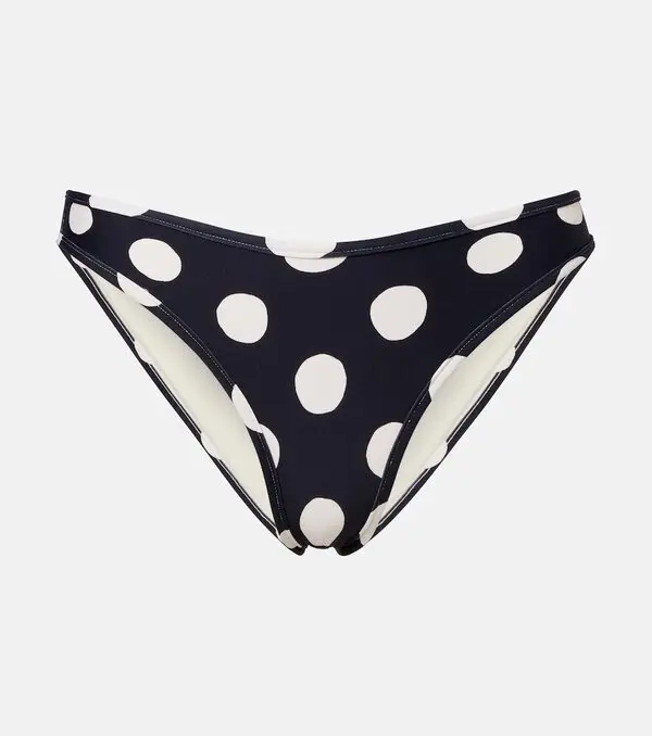 MONTCE Lulu Polka-dot Bikini Bottom - Black