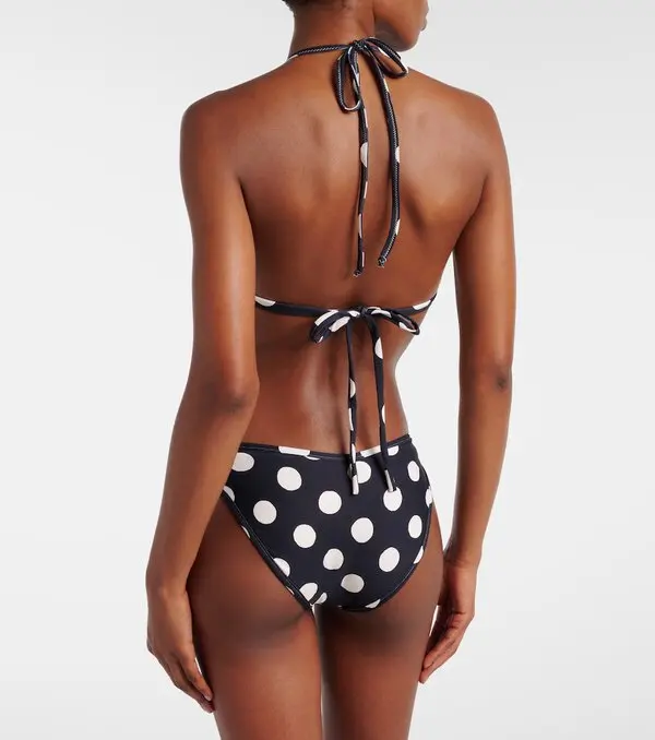 MONTCE Lulu Polka-dot Bikini Bottom - Black
