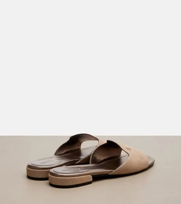 JIMMY CHOO Dina Leather Slides