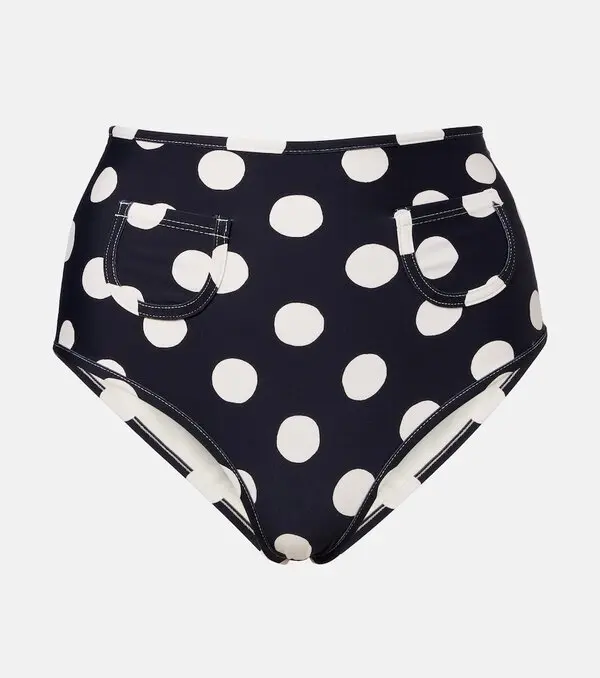 MONTCE Polly Polka-dot Bikini Bottom - Black