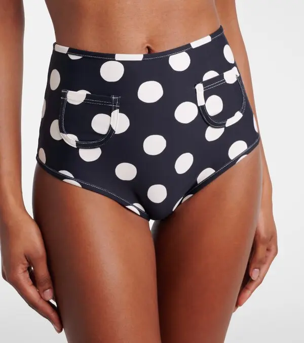 MONTCE Polly Polka-dot Bikini Bottom - Black