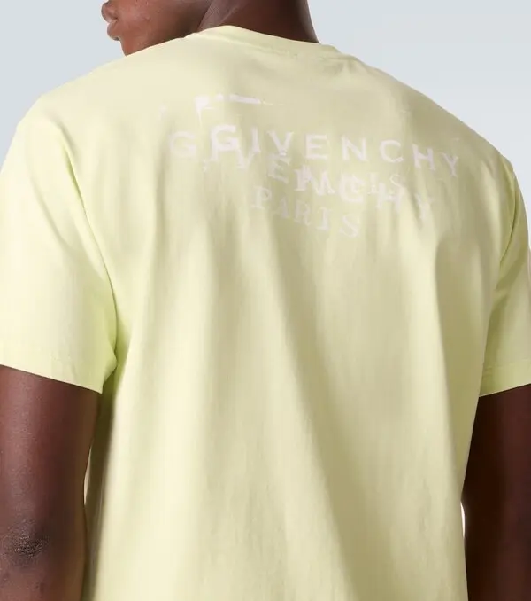 Givenchy Stamp Cotton Jersey T-shirt - Green